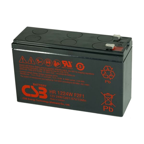 CSB HR1224W F2F1 (12V 24W) VRLA Battery | SecurePower.com
